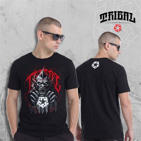 Tribal Men Tshirt Roundneck Truckerregular Fit 6t133394 Shopee