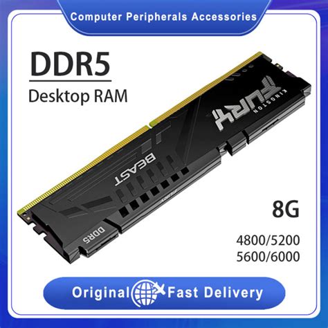 Kingston Ddr5 Ram Hyperx Fury Module 8gb Memoria Rams Ddr5 Pc Desktop