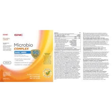 Gnc Probiotic Complex Daily Need Well Supplie Bangladesh