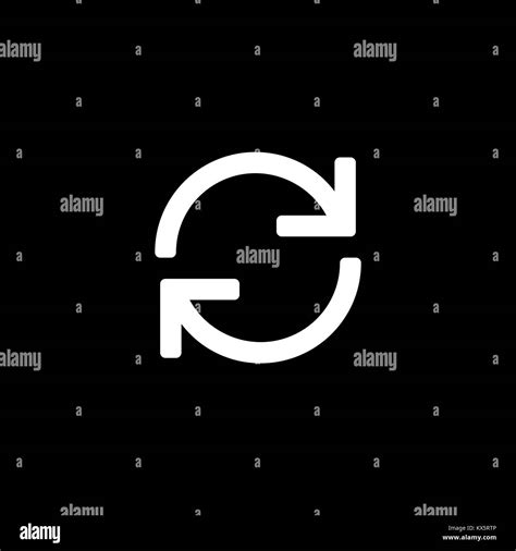 reload refresh icon for simple flat style ui design stock vector image