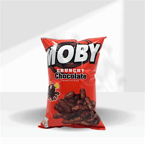 Moby Crunchy Chocolate Flavored Corn Snack 90g Phillalpine