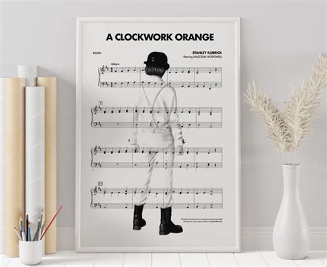 A Clockwork Orange Poster Stanley Kubrick Movie Art Print Etsy
