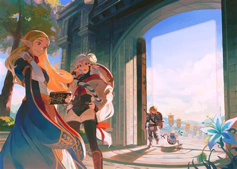 Link Princess Zelda Impa And Terrako The Legend Of Zelda And 2 More