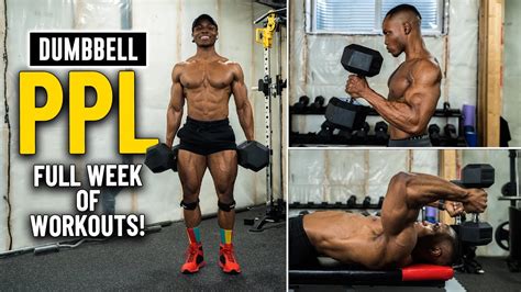 Full Week Of Workouts Push Pull And Legs Dumbbell And Bench 1 Youtube