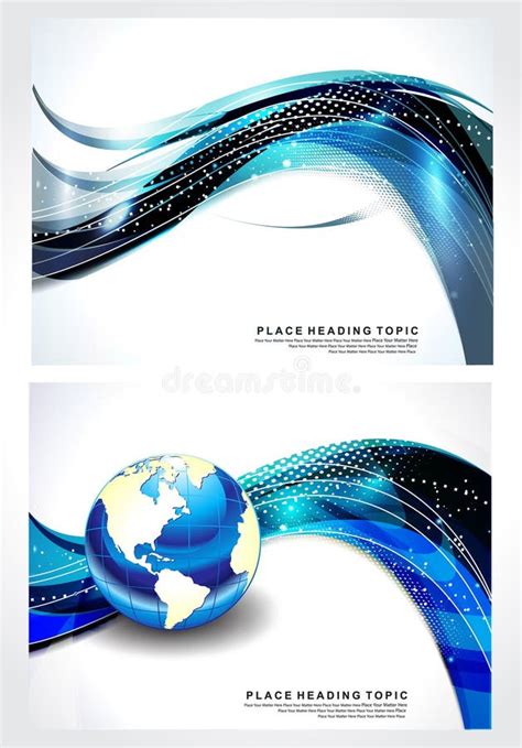 Abstrct Wave Background Set Stock Vector Illustration Of Flow Motion