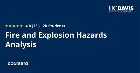 Fire And Explosion Hazards Analysis Coursera