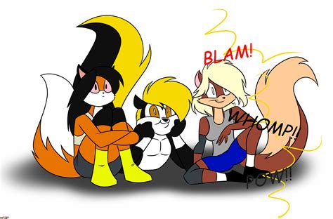 Triplets Looking On — Weasyl