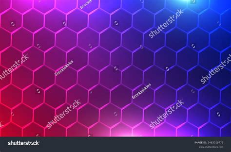 Hexagonal Abstract Technology Background Geometric Hexagon Stock Vector Royalty Free
