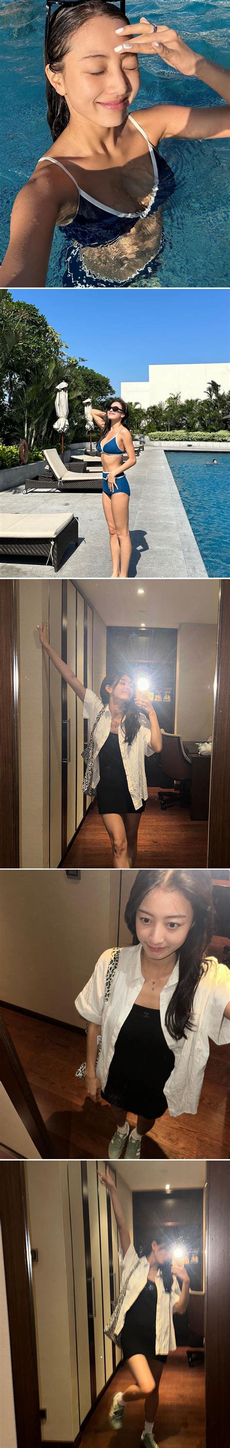 비키니 사진 올린 트와이스 지효