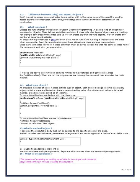 Java Cheat Sheet Pdf Your Quick Reference Guide To Java Programming