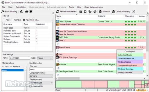 Bulk Crap Uninstaller Descargar 2026 Última Versión
