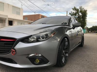 2014 Mazda 3 I Sport With 18x75 Enkei Edr9 And General 215x40 On