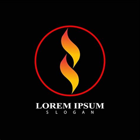 화재 로고 또는 아이콘 디자인 벡터 일러스트 레이 션 프리미엄 벡터