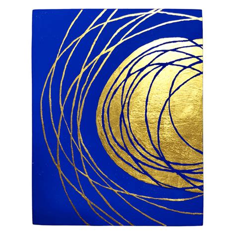 Antithesis Gold Leaf Abstract Painting By Magdalena Staicut