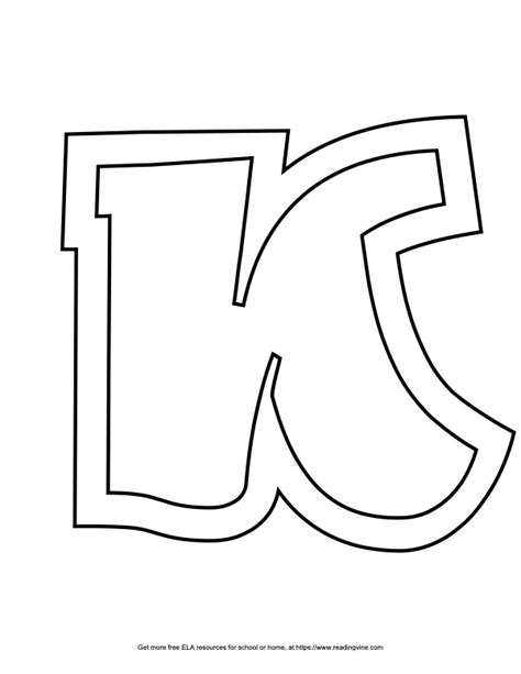 Bubble Letter K Free Printable Styles