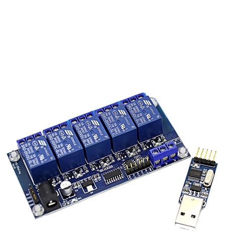 5 Way Relay Module Optocoupler Isolation With Microcontroller Rs485
