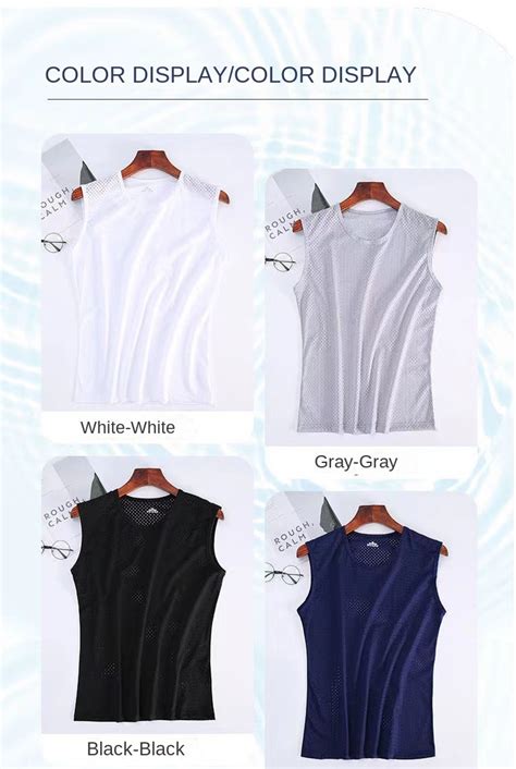 Mens Mesh Vest Inside Wear With A Bare Bottom Wide Shoulder And Back