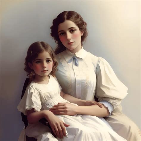Mother Daughter Drawing Seaart Al Free Al Art Generator