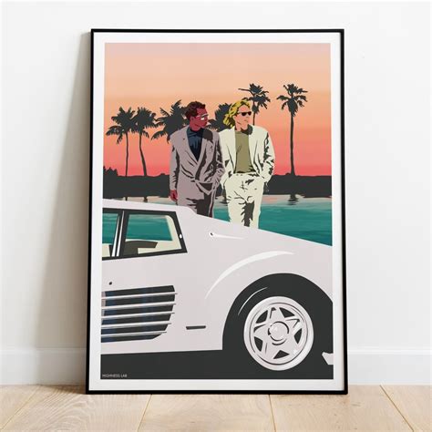 Miami Vice Invitations Etsy