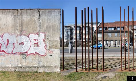 Berlin Wall Bernauer Strasse Panoramastreetline