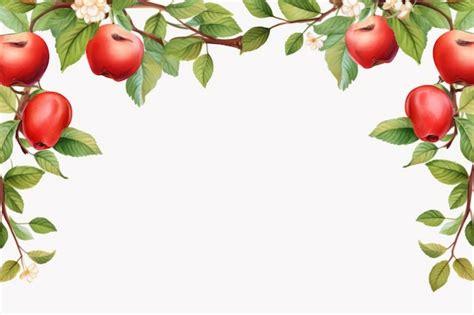 61000 Delightful Apple Border Clipart Pictures