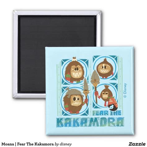 Moana Fear The Kakamora 2 Inch Square Magnet