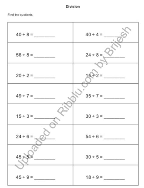 20 Math Worksheets Class 3rd Download Printable Pdf Template