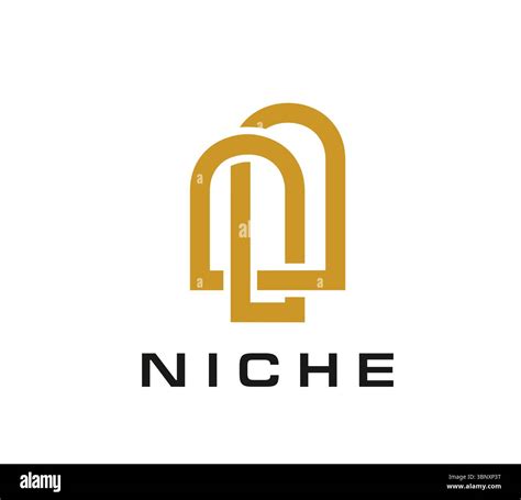 Niche Arch Icon With Overlapping Arched Shapes Forming Abstract