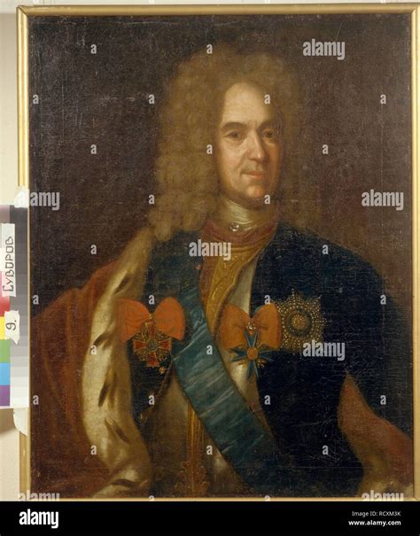 Portrait Of Alexander Danilovich Menshikov Generalissimo Prince Of