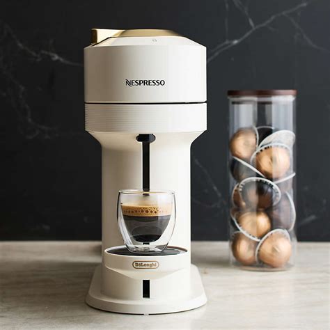 Nespresso By Delonghi Creamy White With Gold Accent Vertuo Next