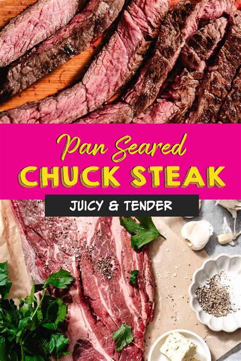 Pan Seared Chuck Steak Recipe Cast Iron Steak With Big Flavor