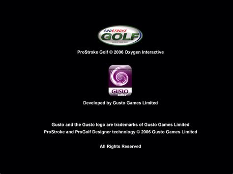 Prostroke Golf World Tour 2007 Graphical Issues · Issue 1142 · Xemu