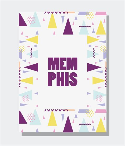 Memphis Template And Background 635085 Vector Art At Vecteezy
