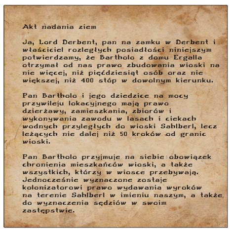 Akt Nadania Ziem Gothicpedia Fandom