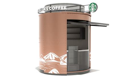 The Same Coffee Outdoor Kiosk Of Starbucks Design Stylish Coffee Booth