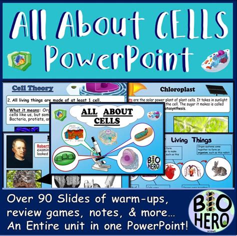 All About Cells PowerPoint Science Activities Cell Theory Teaching Science