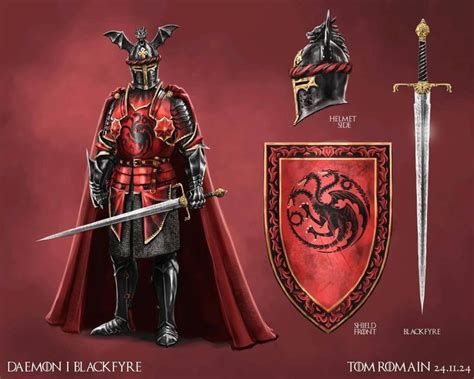 Arthurian Knight Armor Valyrian Knight Targaryen Armor Concept Art