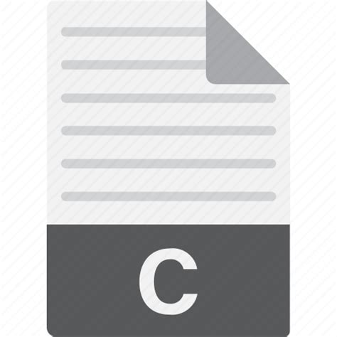 C Document Extension File Format Icon Download On Iconfinder