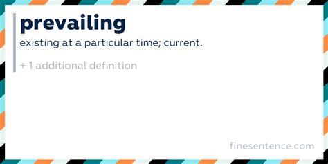Prevailing Definition Meaning And Examples In English