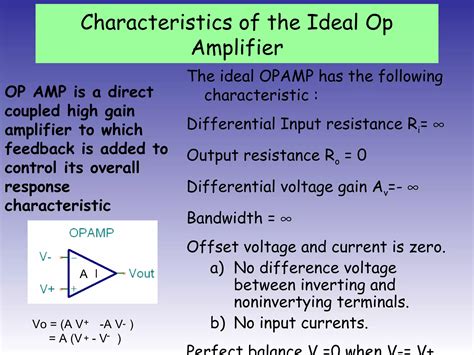 Operational Amplifier Opamp Ppt