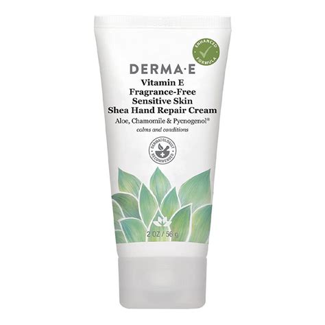 Derma E Vitamin E F Free Sensitive Skin Shea Hand Repair Cream 2oz56g