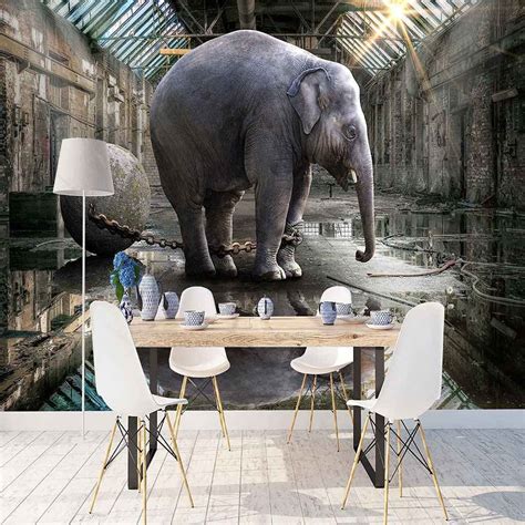 Elephant Wallpaper Art Iphone Download Elephant Rabbit Trees