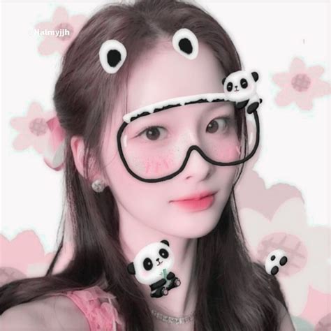 Sullyoon Cute Edit Kacamata Panda