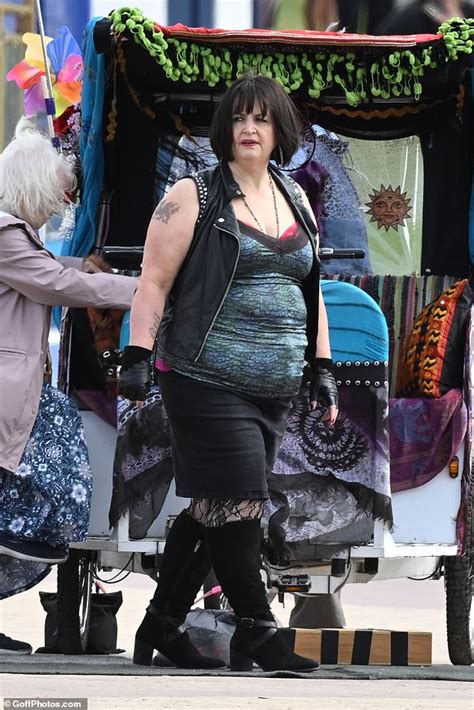 Gavin And Stacey Filming Nessa Is Back In Her Trademark Leather