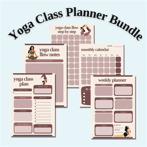 Yoga Class Plan Etsy