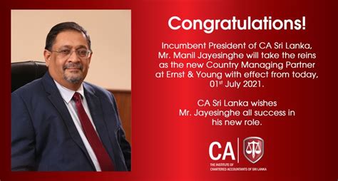 Sandika Alahakone On Linkedin Congratulations Mr Jayesinghe