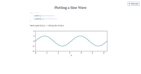 Plotting A Sine Wave Marimo