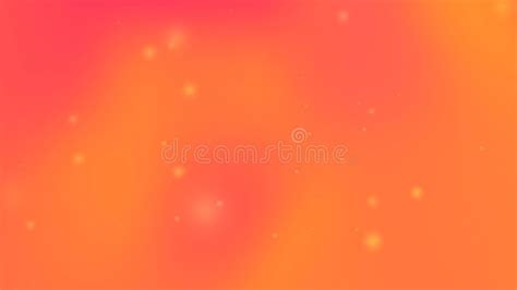 Orange Gradient Background Features Small Bright Points Of Light Stock Illustration
