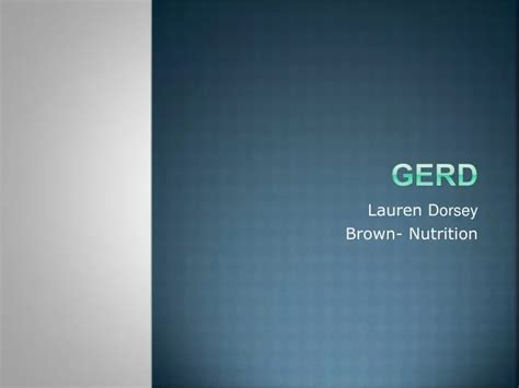 Ppt Gerd Powerpoint Presentation Free Download Id 4287046