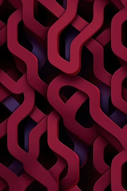 Burgundy Simple Repeating Interlocking Figure C Escher Style Ar 23 V 52 Job Id